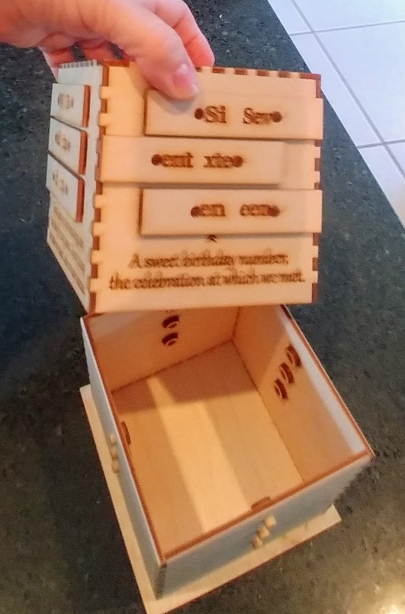 The Riddle Puzzle Box - Etsy