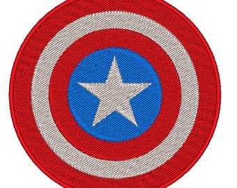 Captain America Embroidered Patch - Etsy