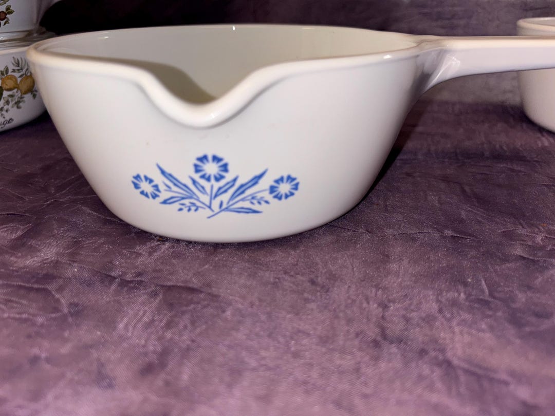 1979-87 Block Stamp Corning Ware, Cornflower P-89-B 2 1/2 Cup Sauce Pan ...