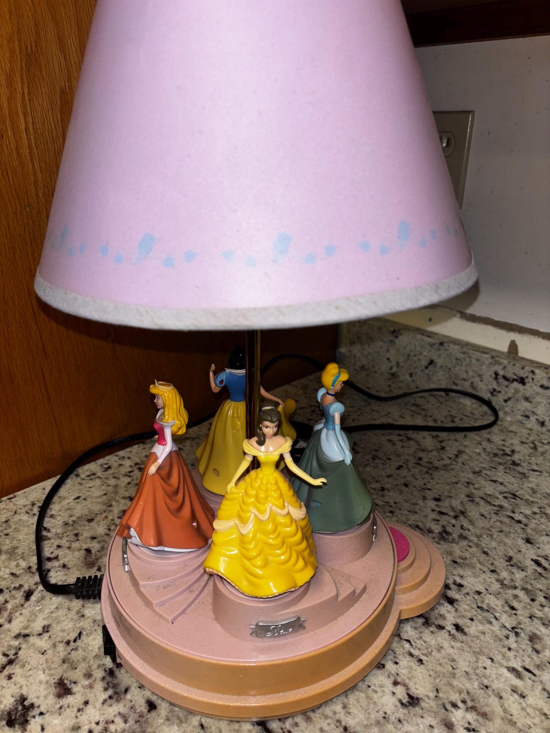 Disney Princess Animated Talking Lamp Dancing Cinderella Snow White ...