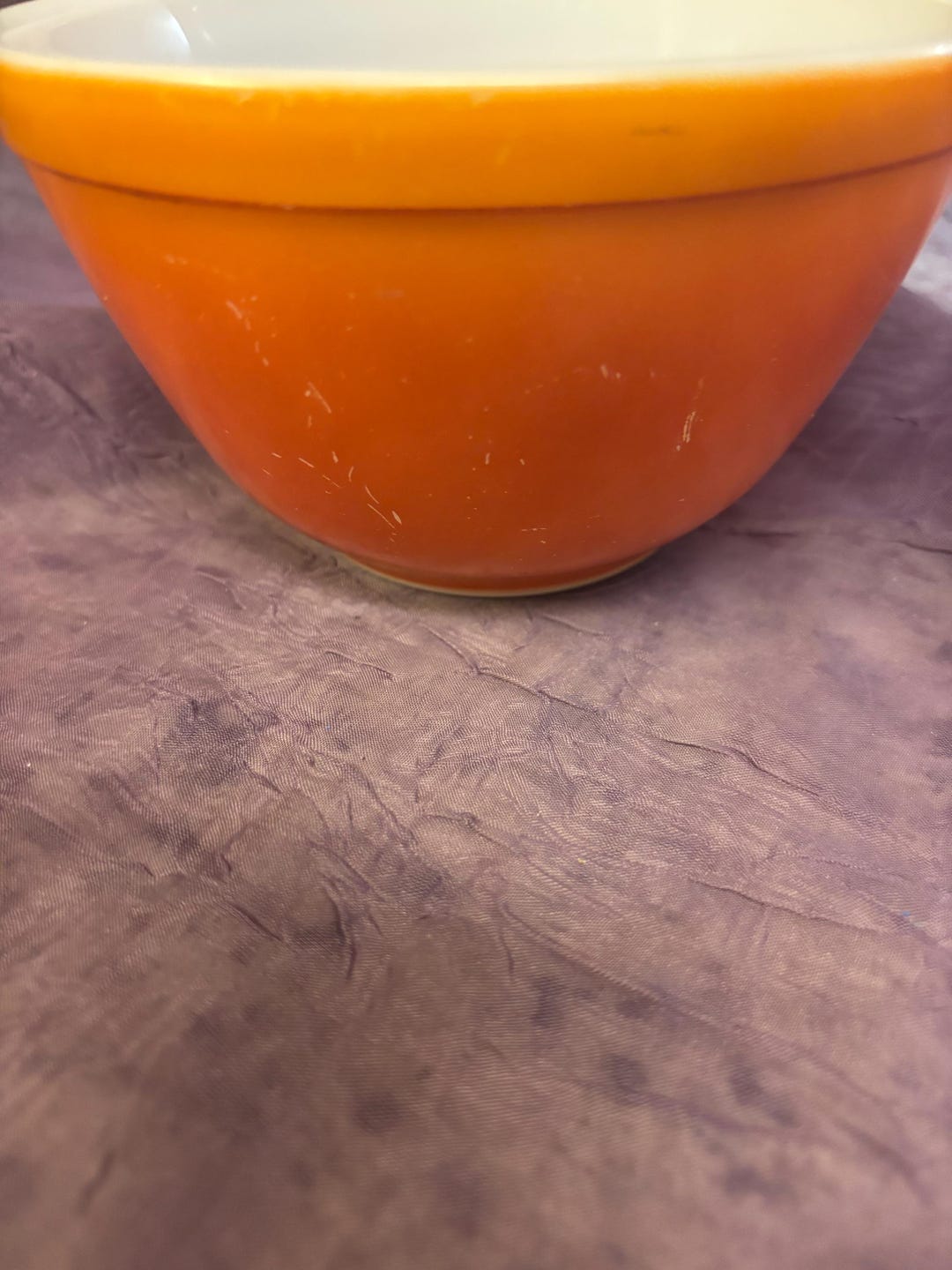 Vintage Pyrex Burnt Orange/red Ombre Large Mixing Bowl 402 - Etsy
