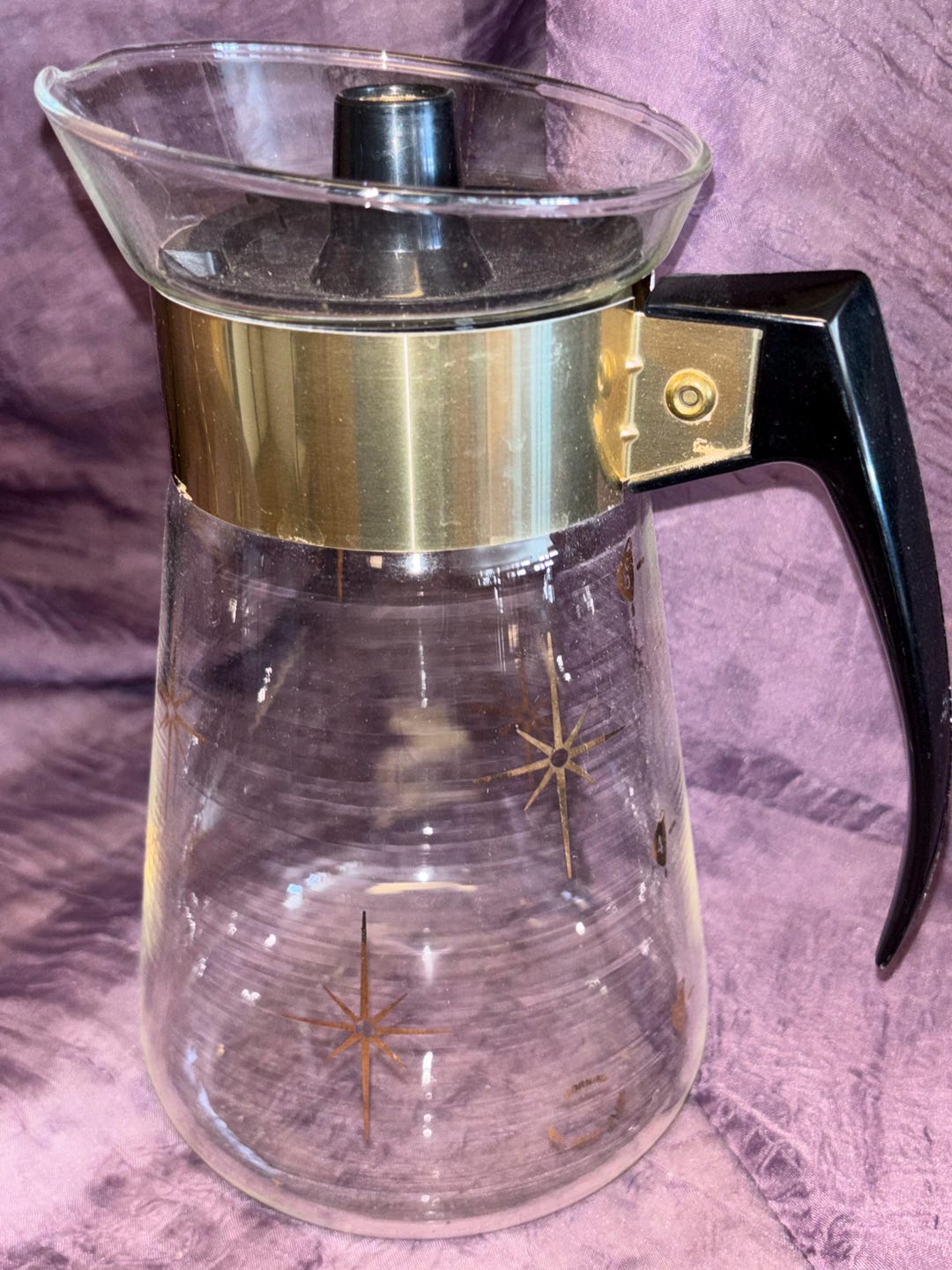 Vintage Corning Ware Atomic Starburst Coffee Carafe Mid Century Heat ...