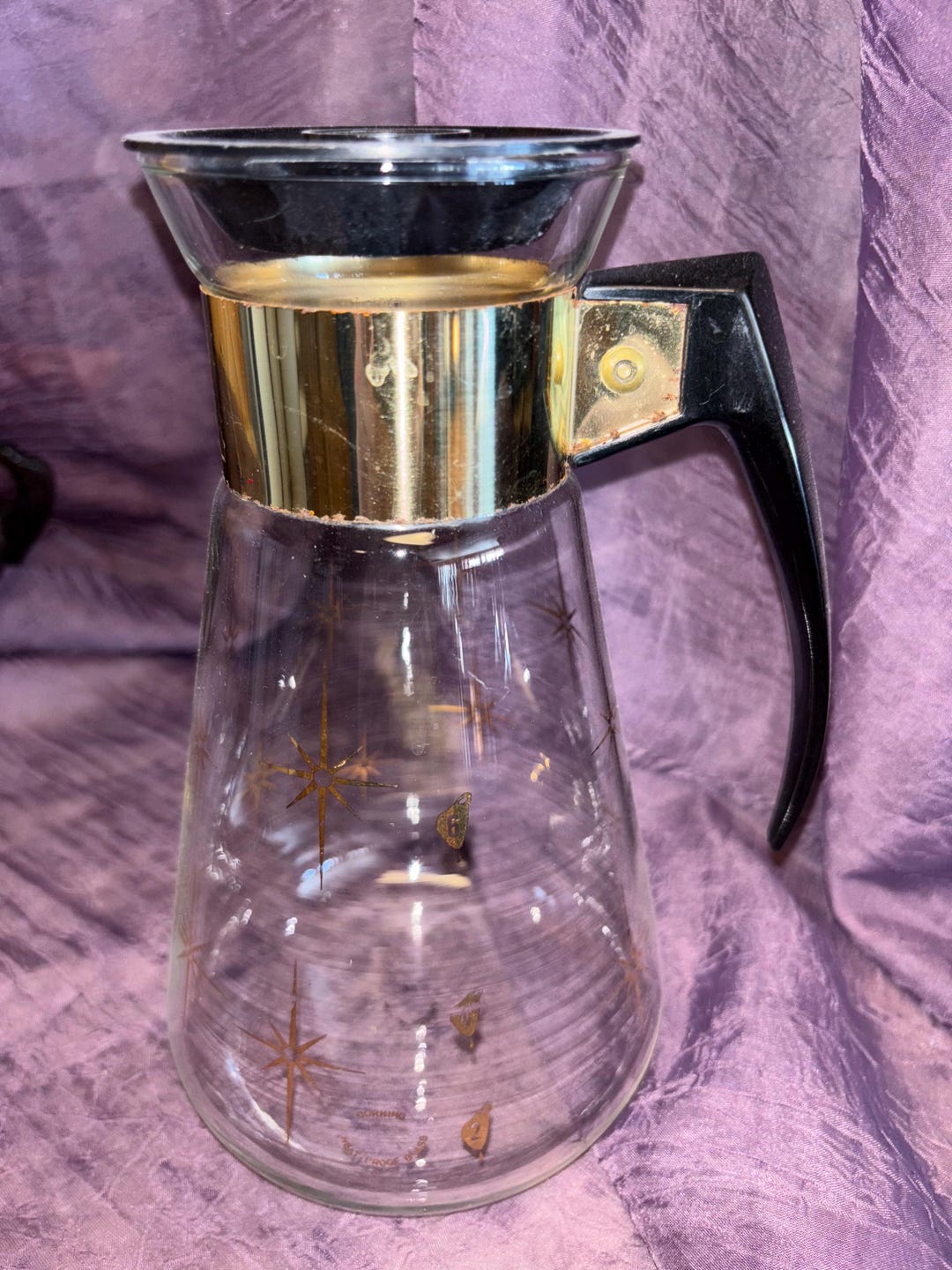 Vintage Pyrex Corning Atomic Starburst Coffee Pot Carafe 6 Cup 1960s - Etsy
