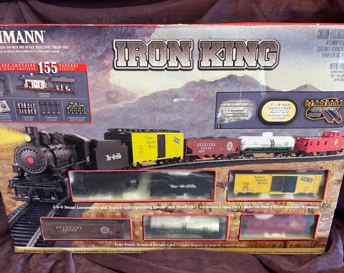 Vintage Bachmann Iron King Steam Freight Train Set HO Scale 518023 - Etsy