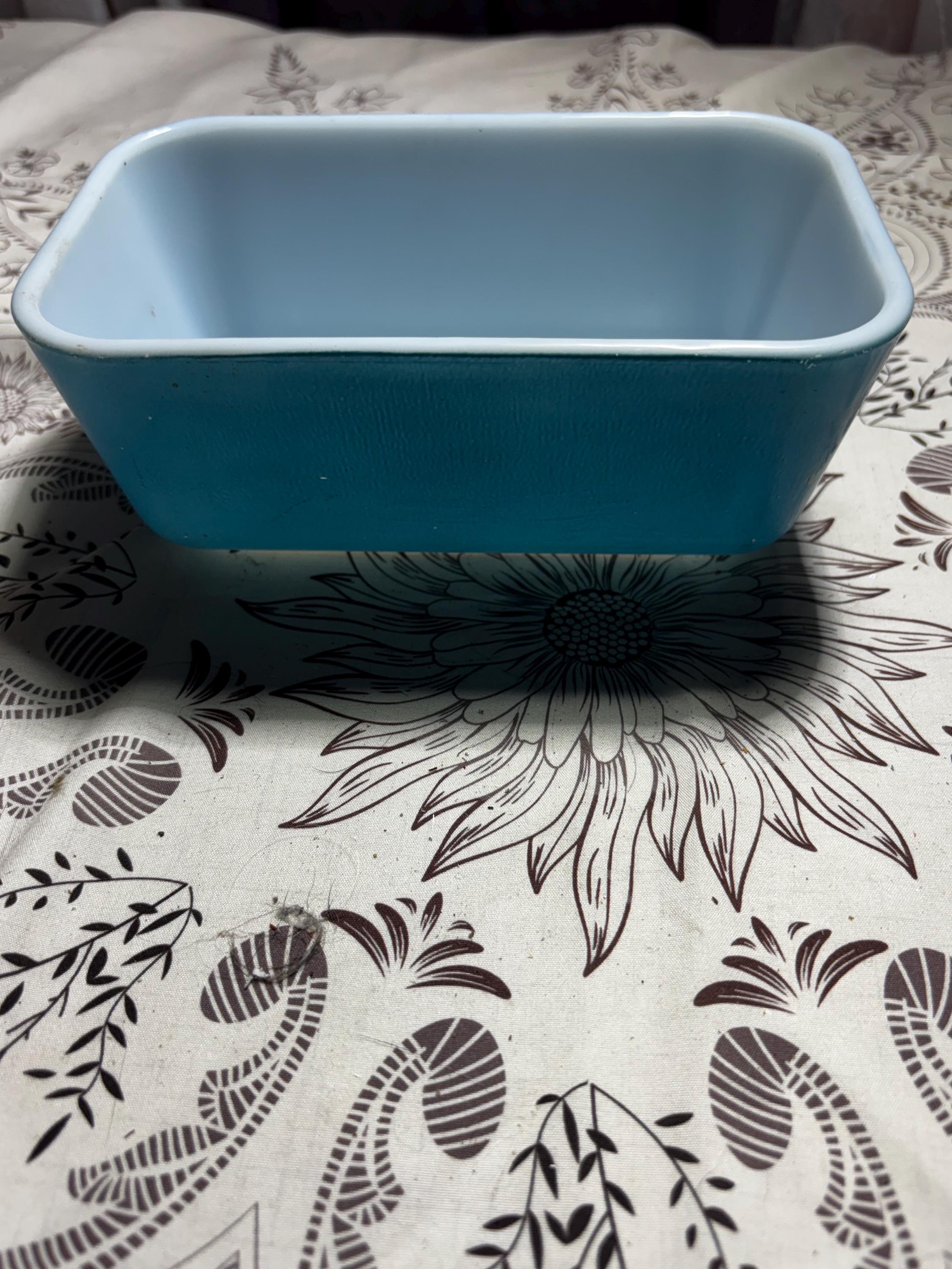 Vintage Pyrex 1940s Blue Primary Colors Fridgies Loaf Pan - Etsy