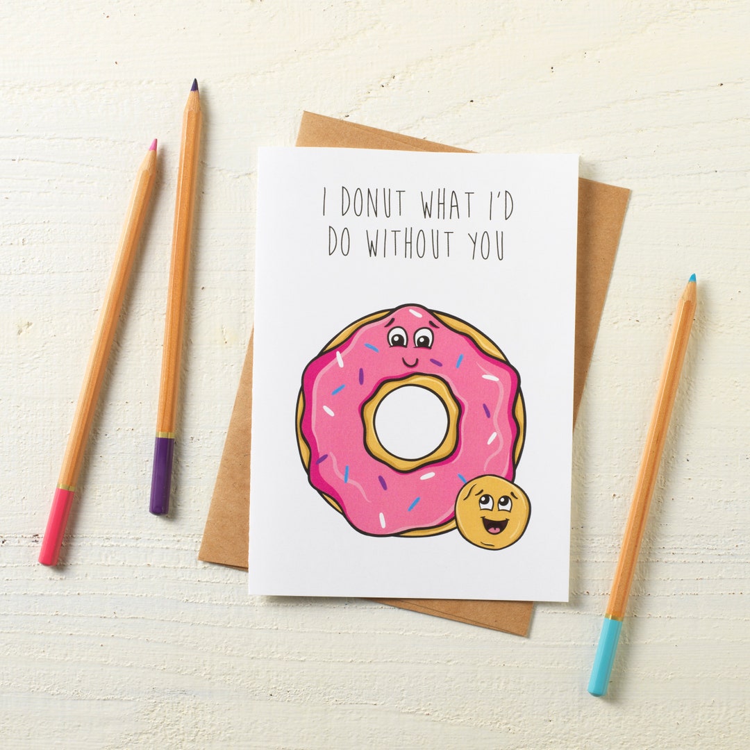 Mother's Day Card - Donuts - I Donut What I'd Do Without You - Etsy