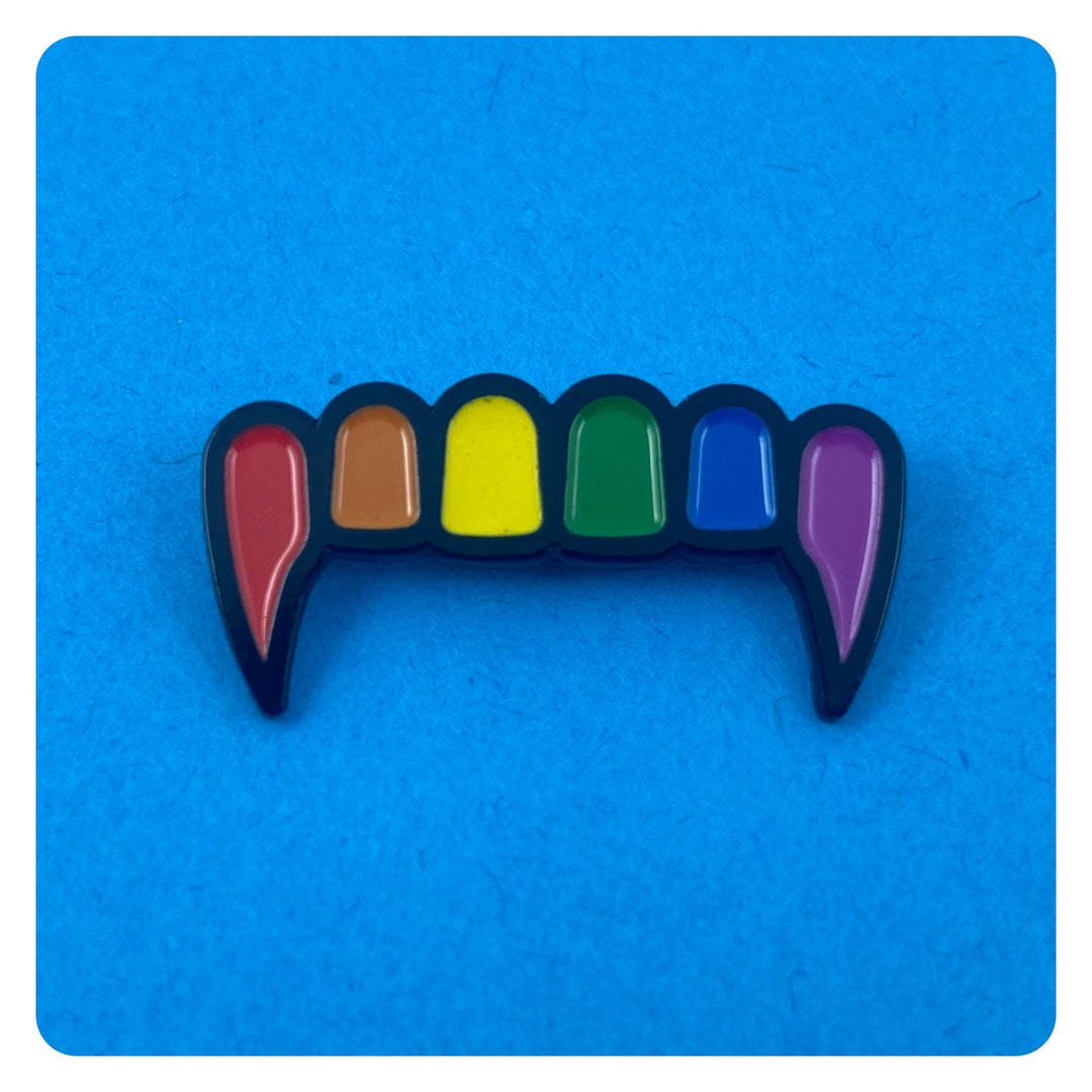 Pride Fangs -LGBTQ - Enamel Pin - Etsy