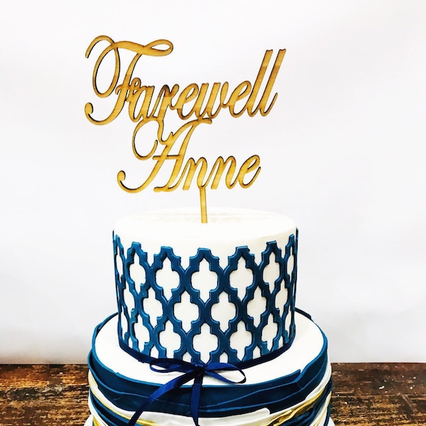 Going Away Cake Topper - Etsy