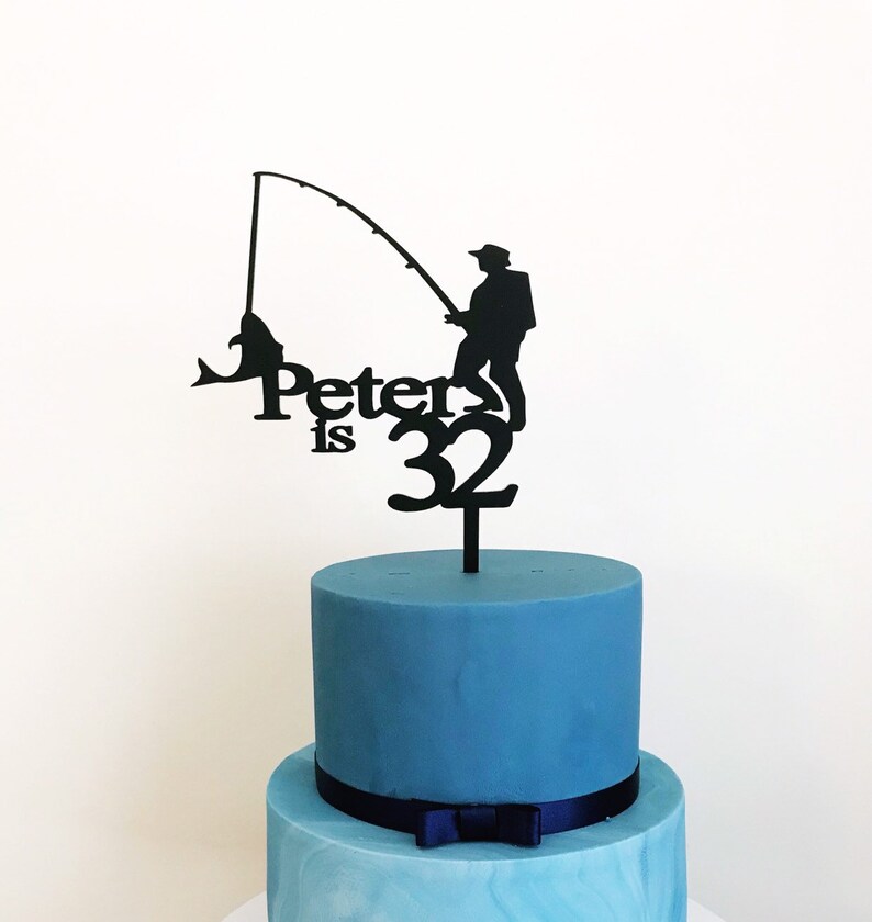Fishing Cake Topper Fish Cake Topper/fishing Topper/fly - Etsy Australia