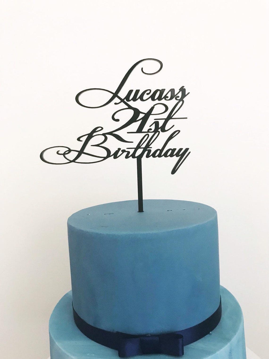 Personalised 21st Cake Topper- 21st Birthday/twenty One Topper/21/21st ...