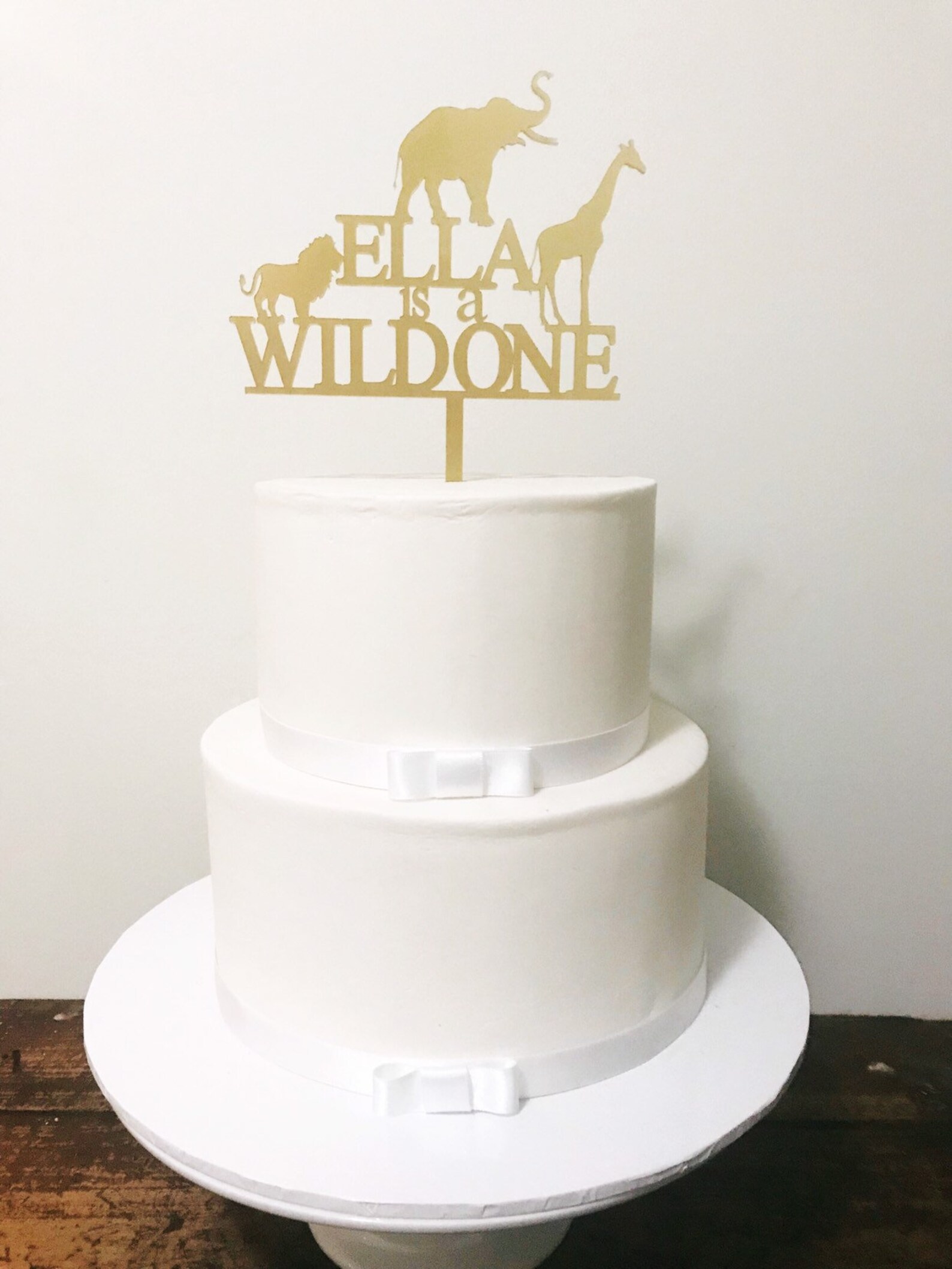 Wild One Cake Topper Jungle cake topper/zoo party | Etsy