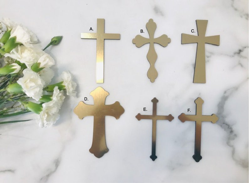 Cross Acrylic Cake Topper-cross Front Topper/christening - Etsy Australia