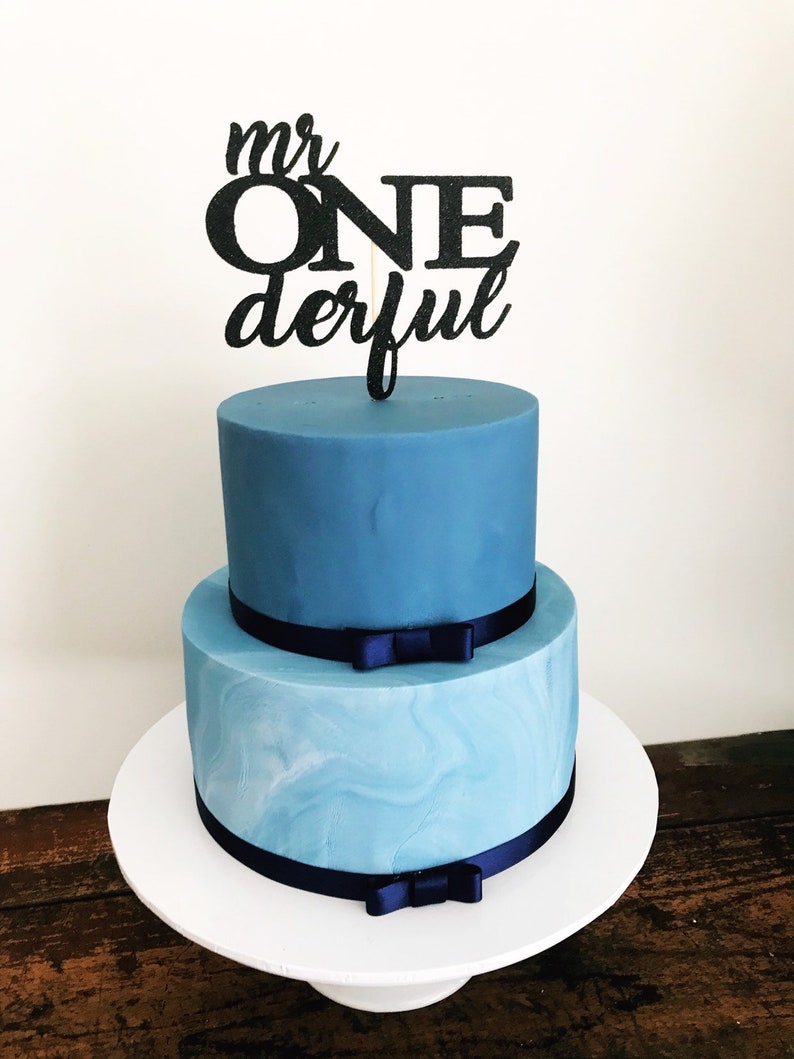 Mr One Derful Cake Topper First Birthday/1st Birthday/first - Etsy ...