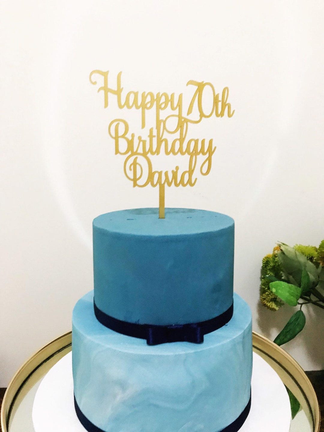 Custom Seventy Cake Topper- 70th Cake Topper/seventy Topper/70th ...