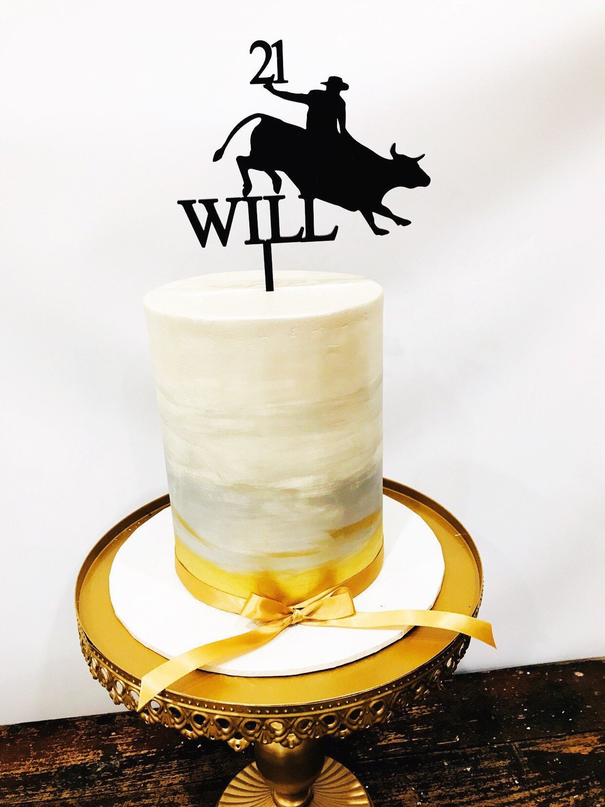 Bull Rider Cake Topper-cowboy Cake Topper/cow Girl/country - Etsy