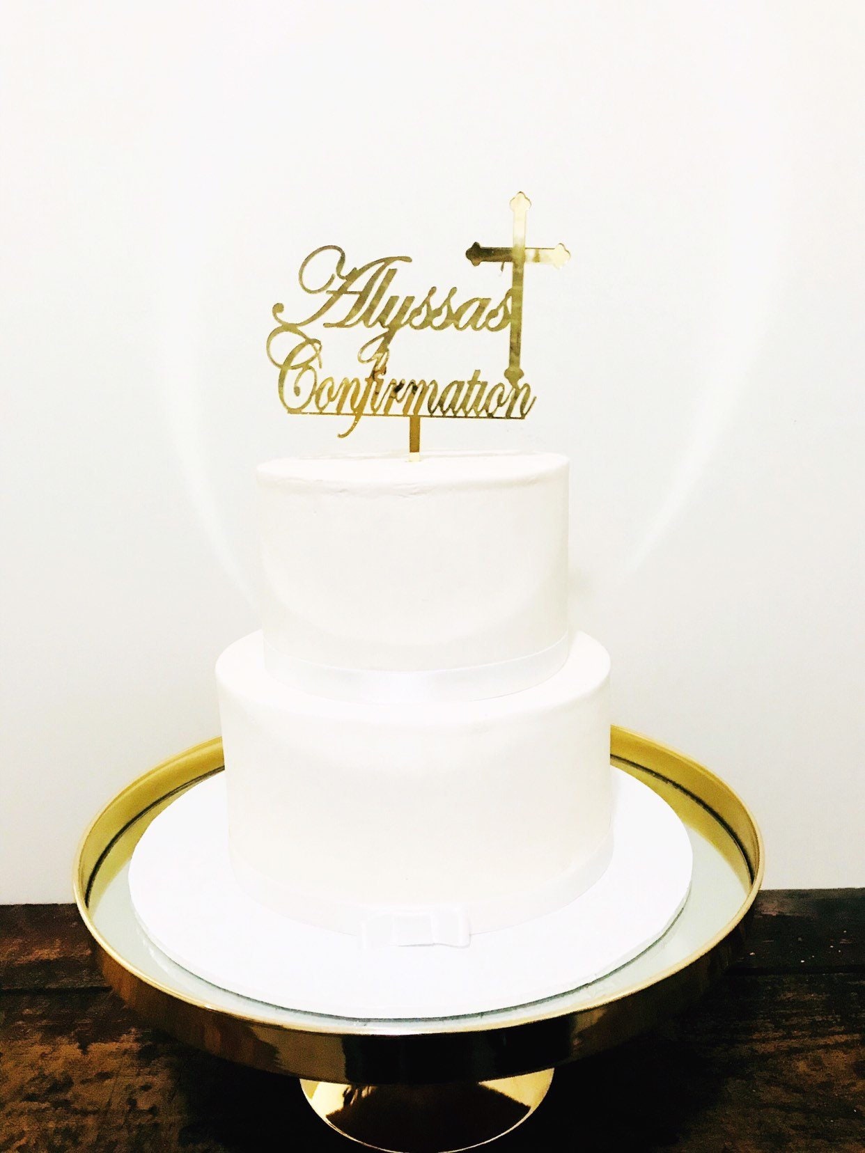 Personalised Confirmation Acrylic Cake Topper God Bless - Etsy Australia