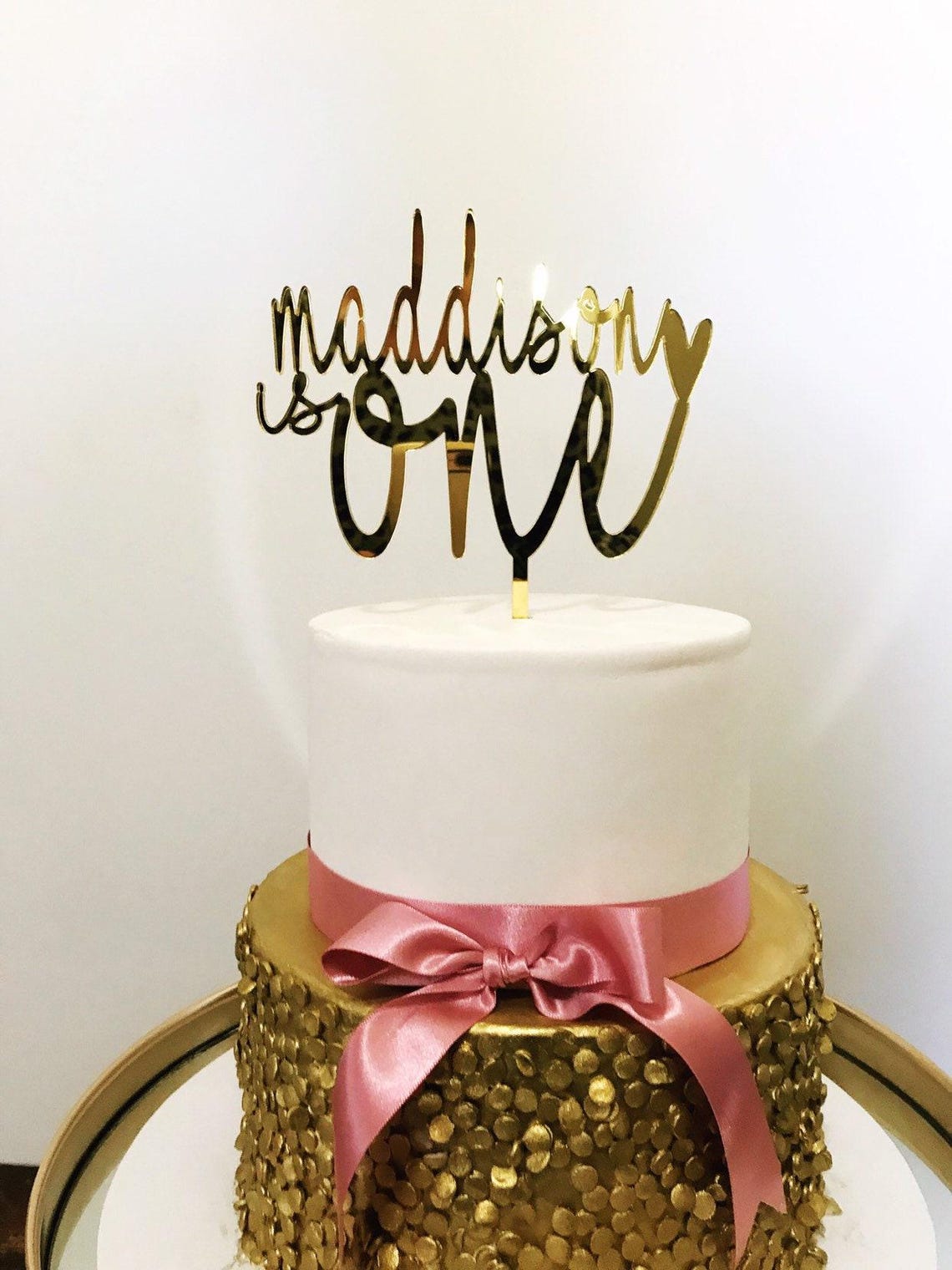 Personalised One Cake Topper- First Birthday/1st Birthday Cake Topper ...