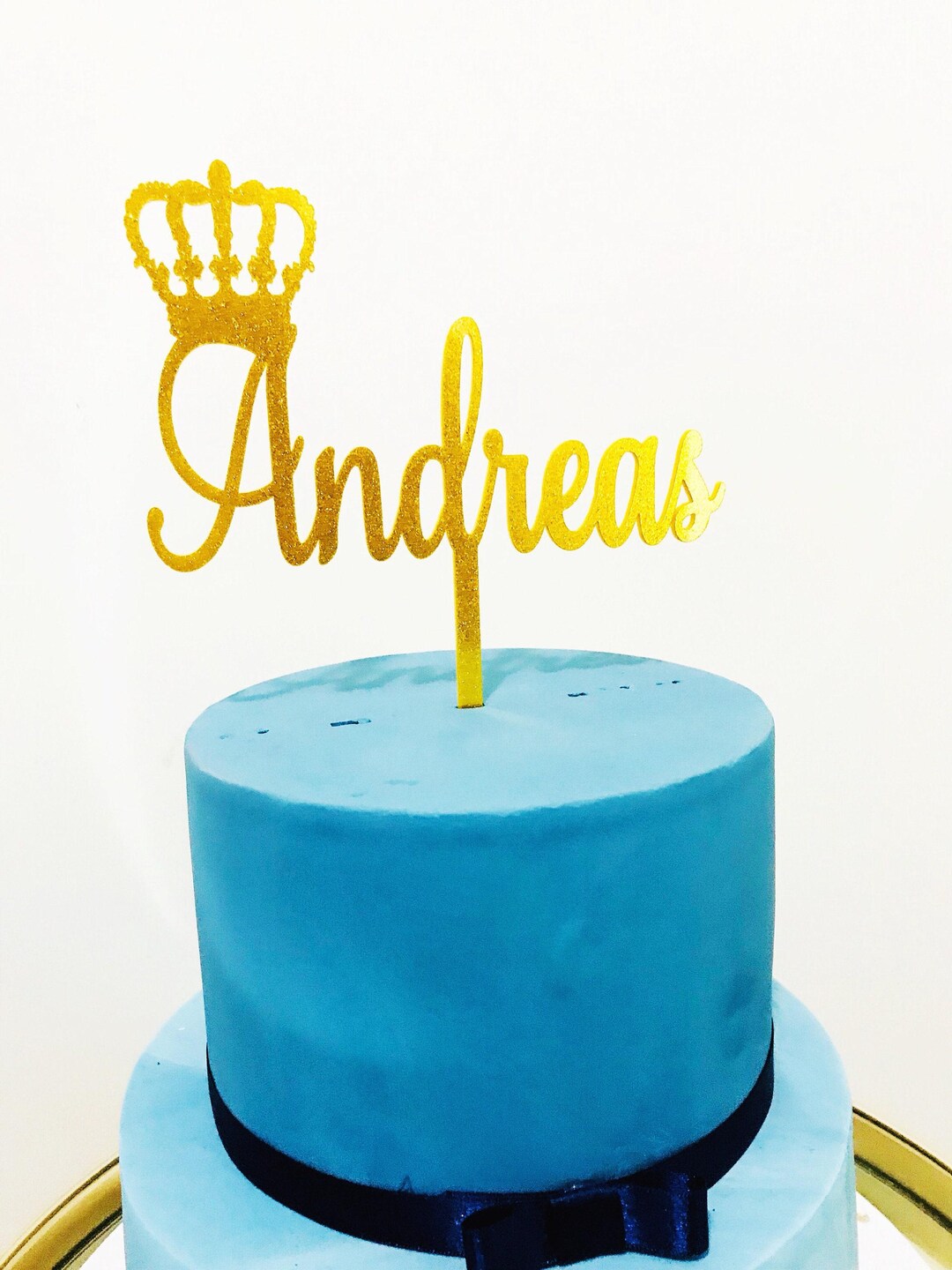 Personalised Crown Acrylic Cake Topper- Prince Crown Cake Topper/crown ...