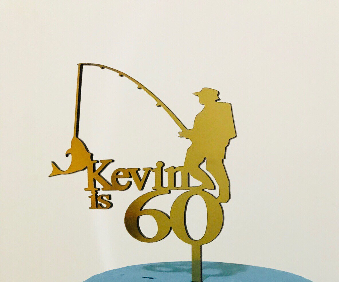 Fishing Cake Topper Fish Cake Topper/fishing Topper/fly - Etsy Australia