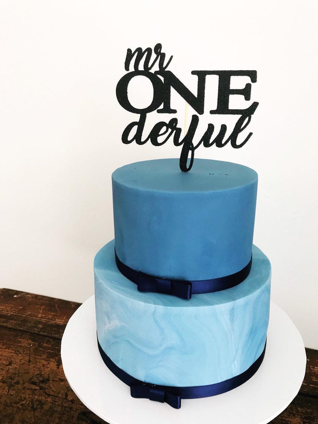 Mr One Derful Cake Topper- First Birthday/1st Birthday/first Birthday ...