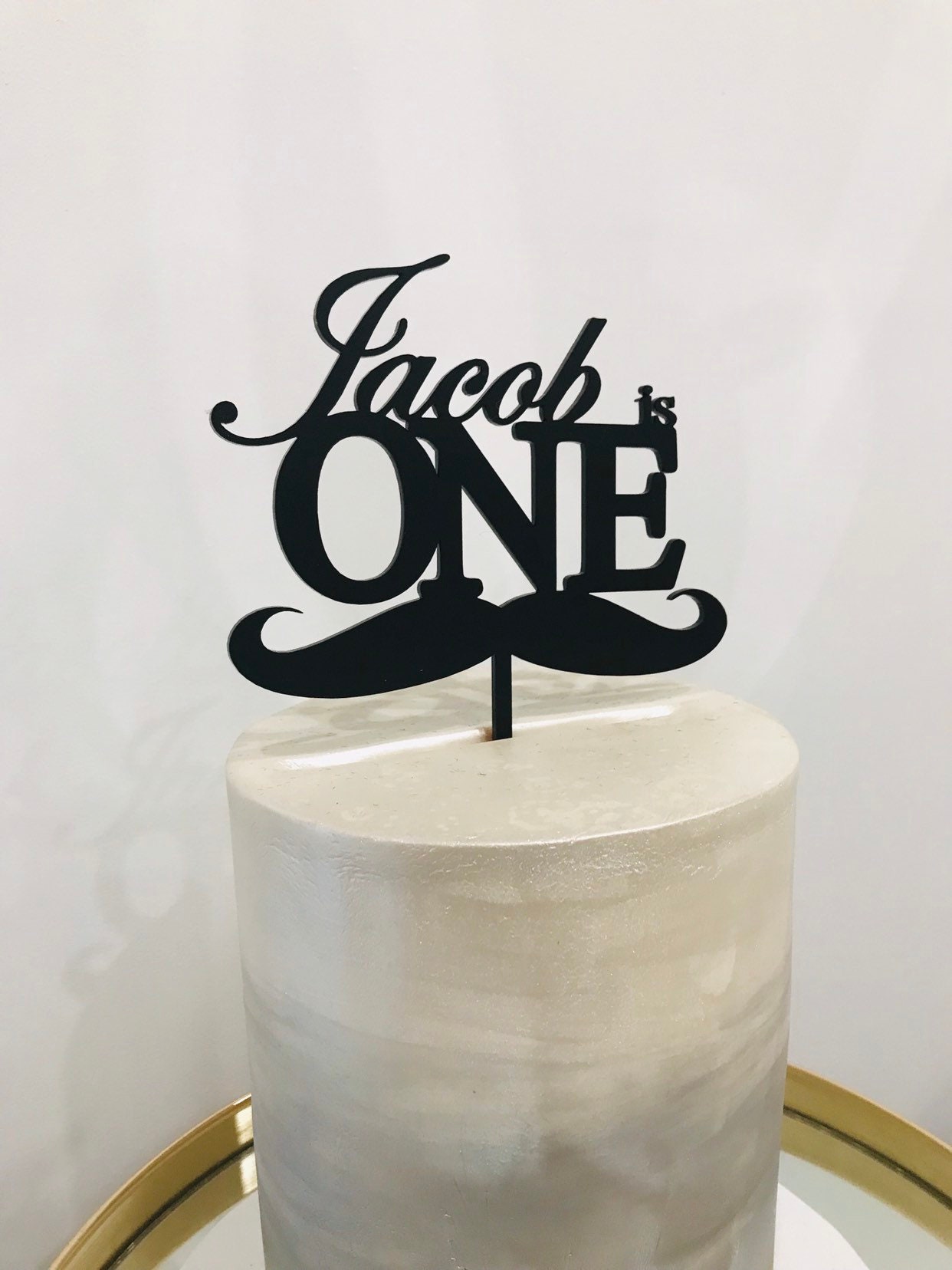 Little Man Moustache Acrylic Cake Topper Mustache/little - Etsy