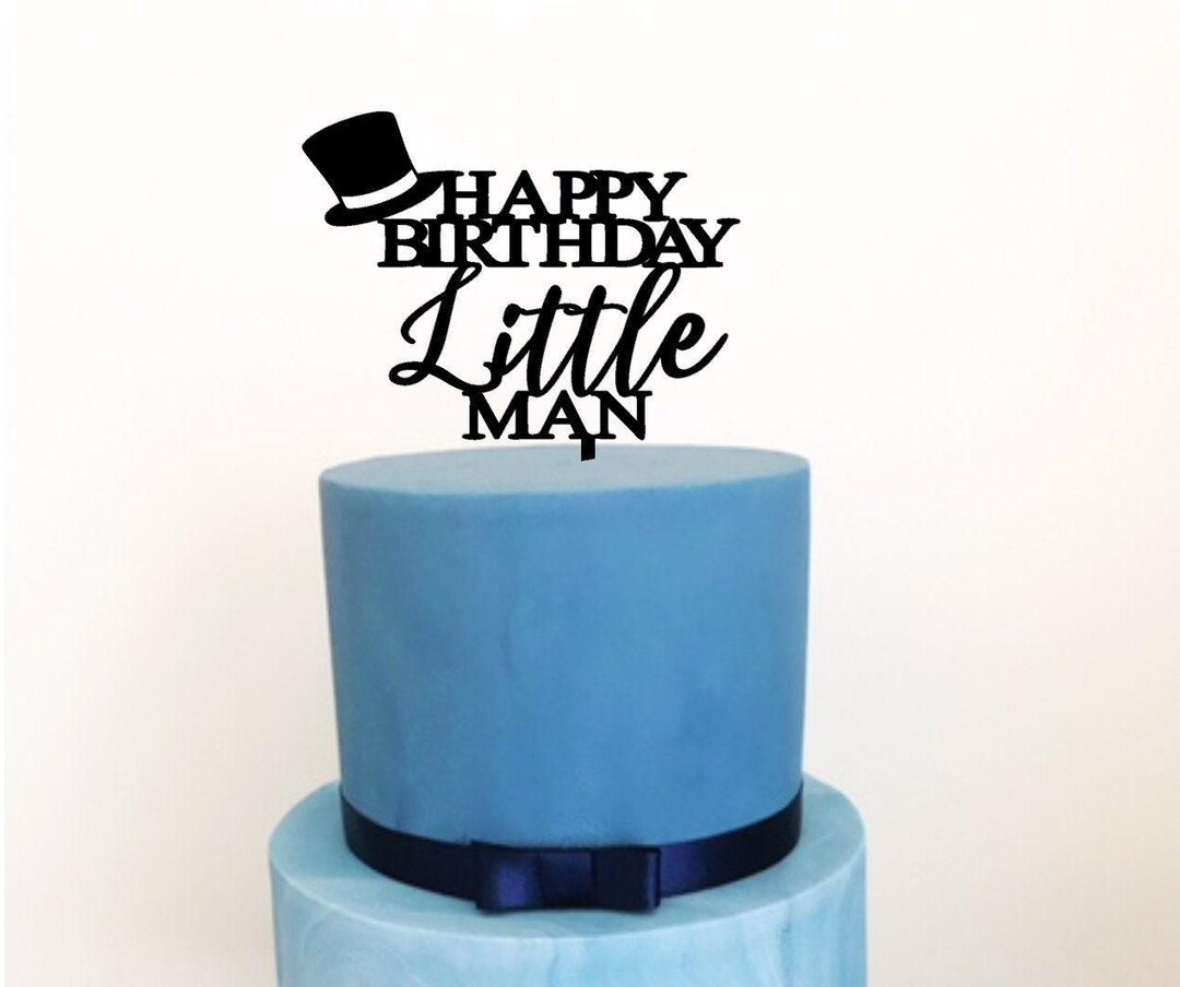 Little Man Acrylic Cake Topper- Little Gentleman/little Man Party ...