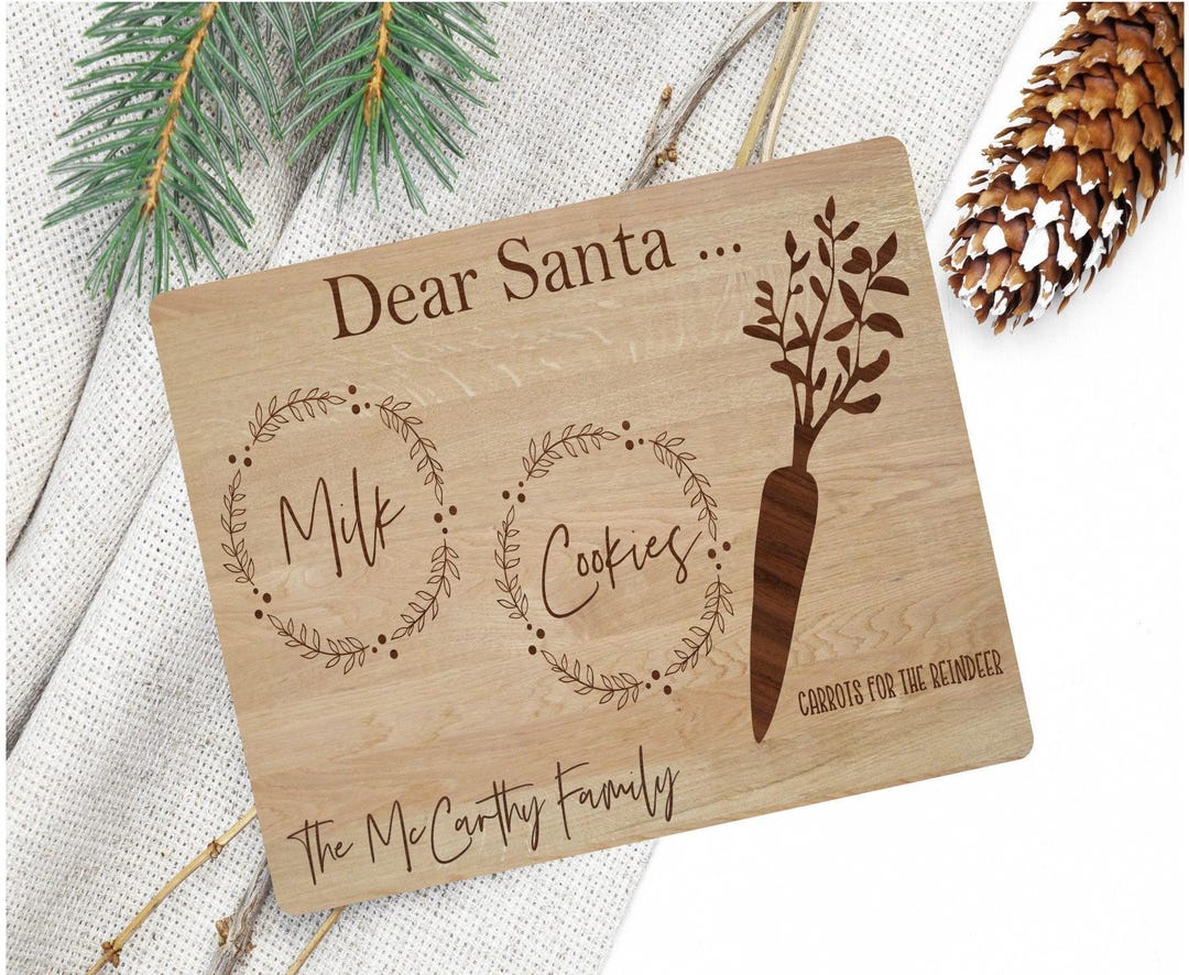 Santa Treat Board/santa Plate/santa Tray/santa Treat Tray/santa Treats ...