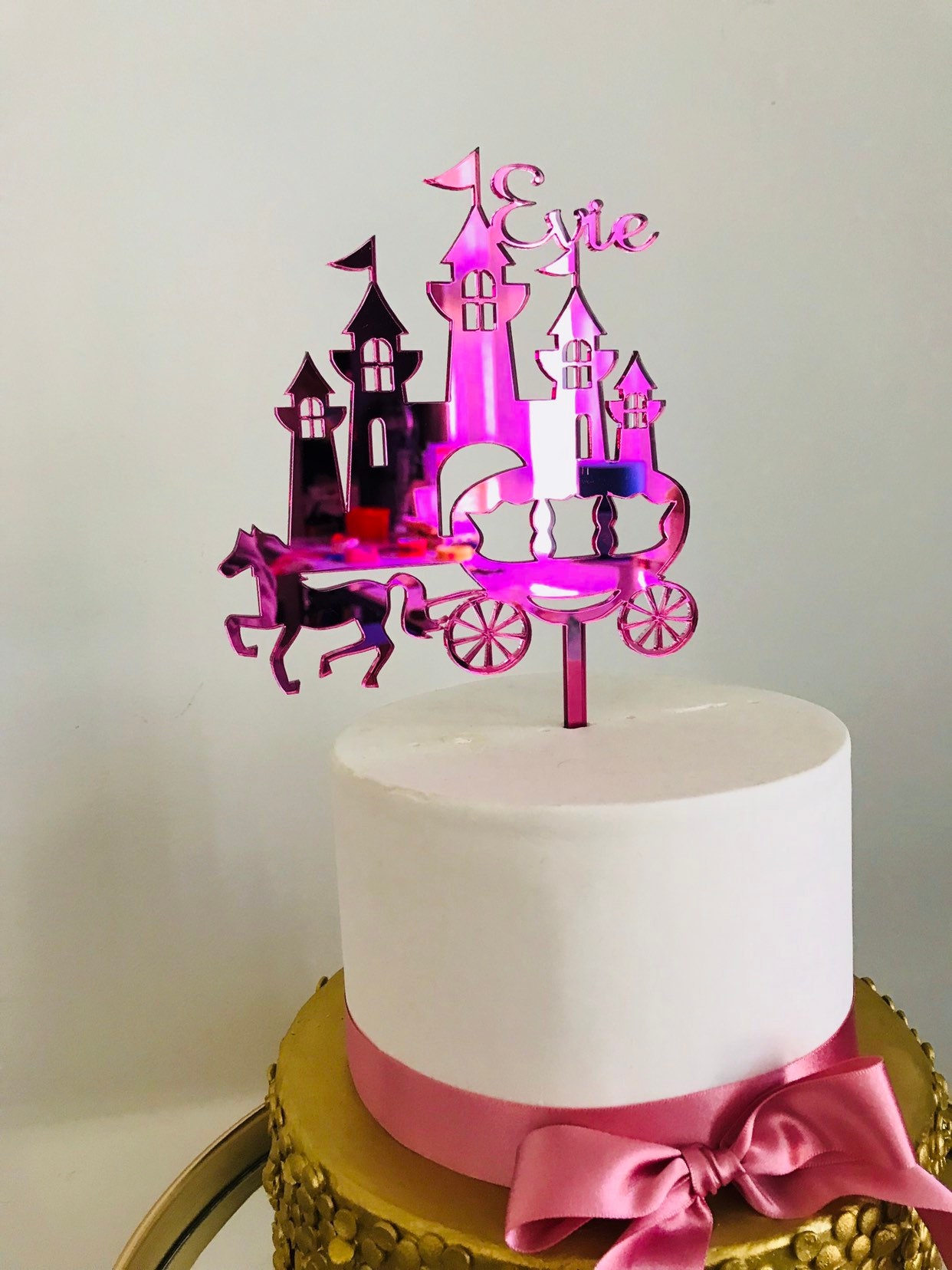 Princess Castle Cake Topper /castle Cake Topper/princess Cake - Etsy ...