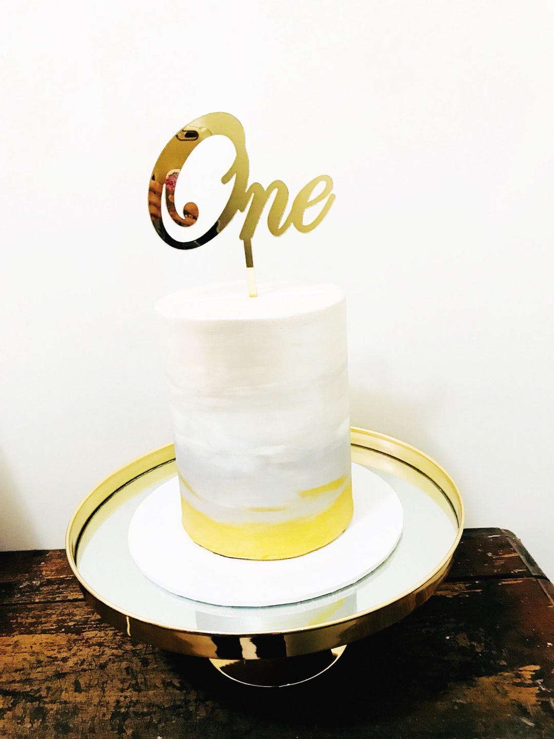 One Cake Topper- First Birthday/1st Birthday Cake Topper/cake Smash/1st ...