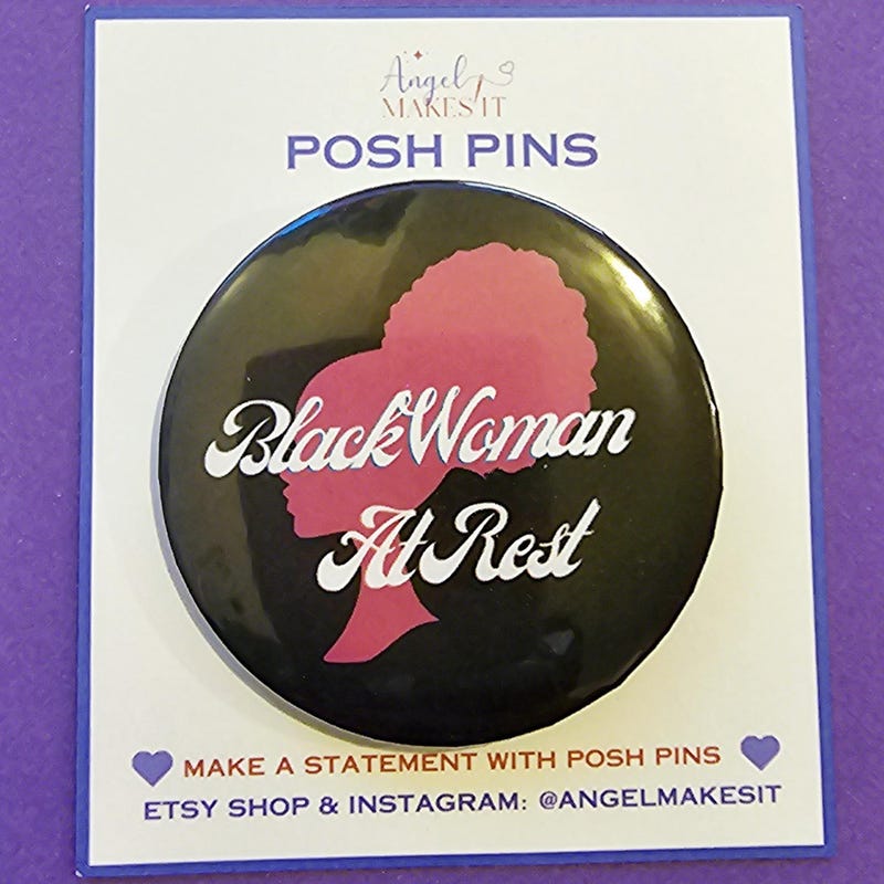 Black Women Button Pins - Etsy