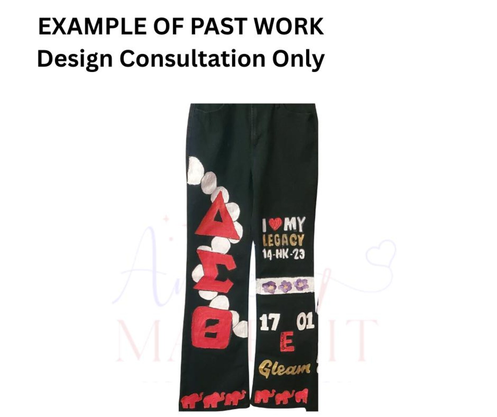 READ FIRST: Delta Sigma Theta Custom Painted Denim Design Consultation ...