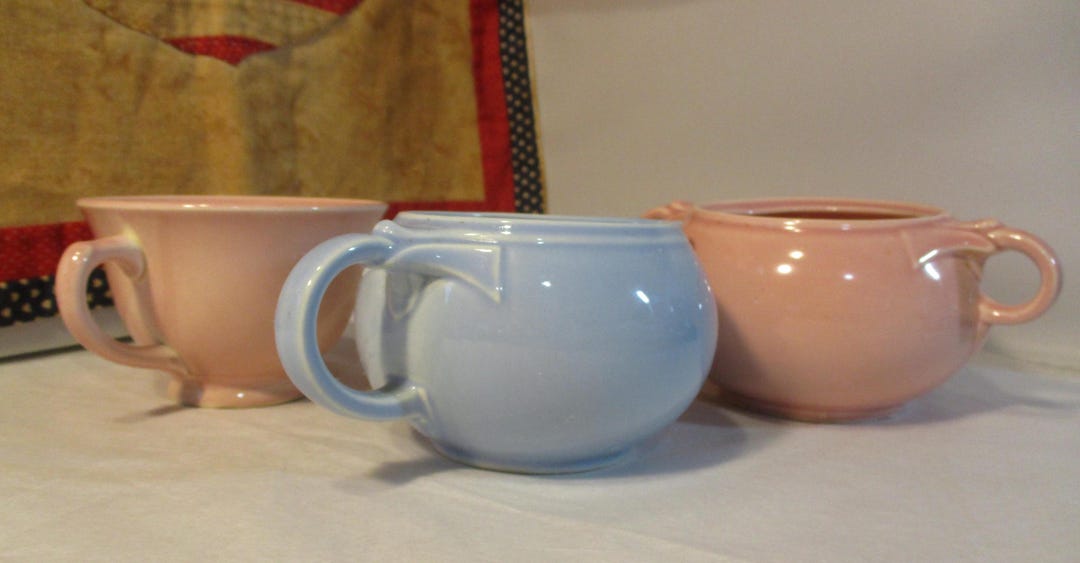 Vintage Lot of Pink & Blue Lu-ray Pastel China Dinnerware MCM Cup ...