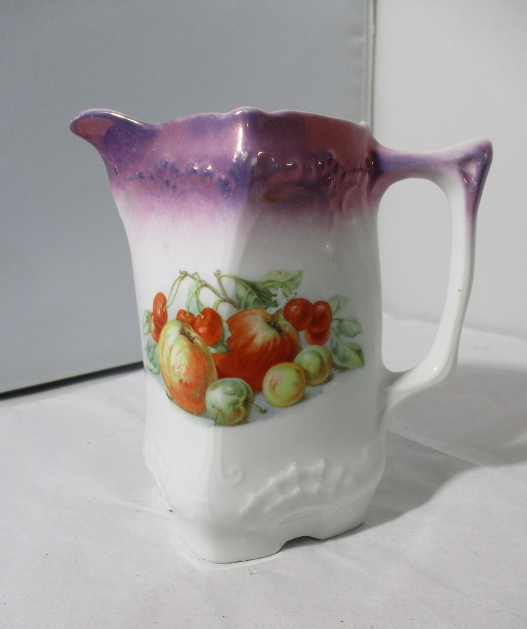 Antique Vintage Purple & White Made in Germany Pitcher Creamer ...