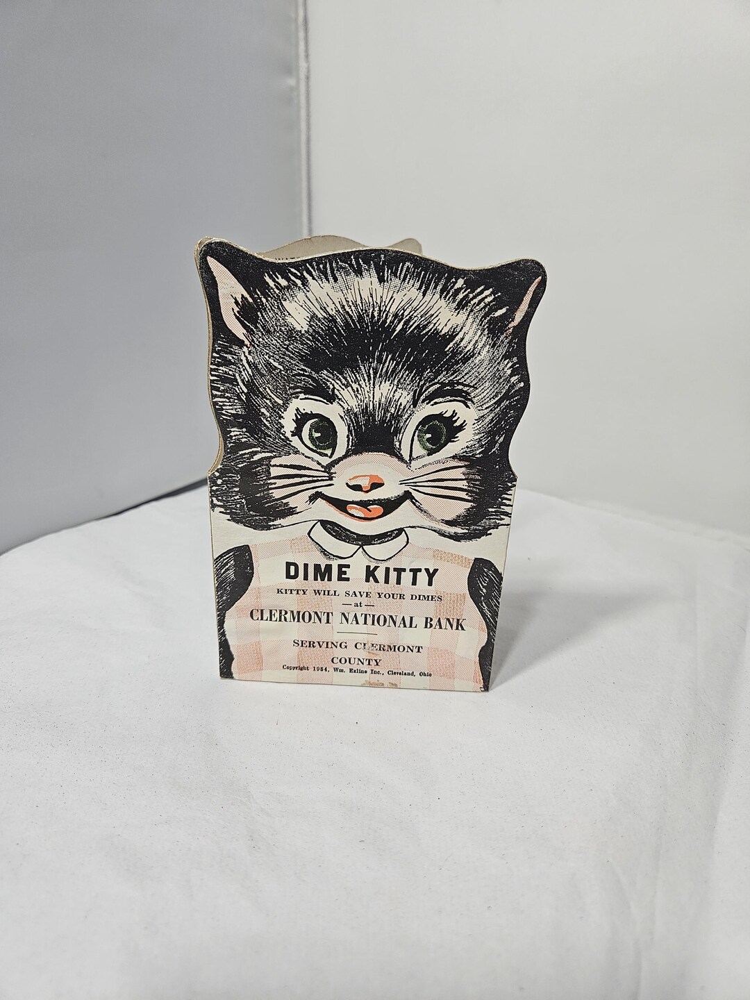 Vintage 1954 Dime Kitty Childs Savings Booklet Promo Items Clermont ...