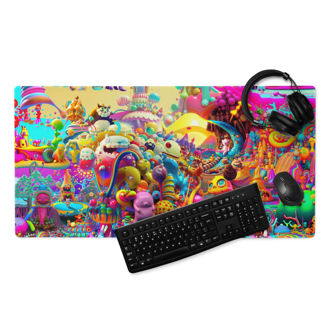 Chaos in Candy Town - Gaming Mouse Pad - Etsy