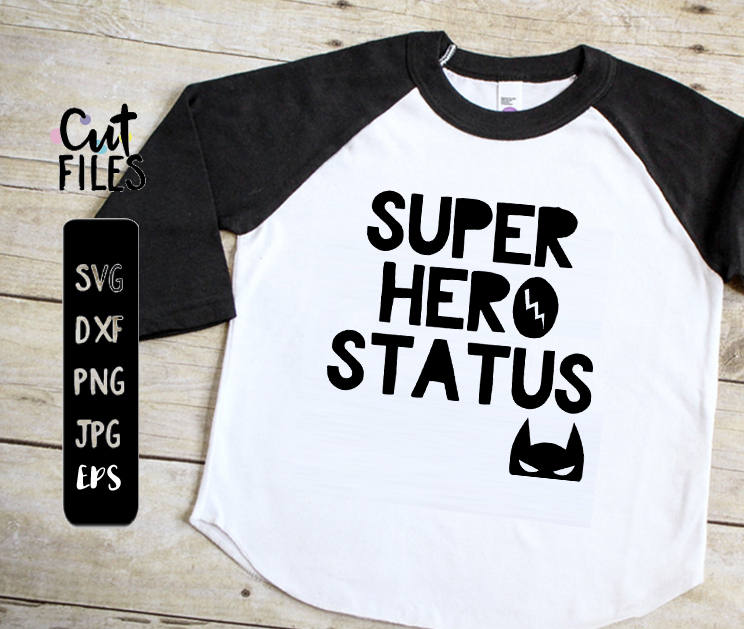 Superhero SVG File Superhero status Tshirt Clip Art Jpeg | Etsy