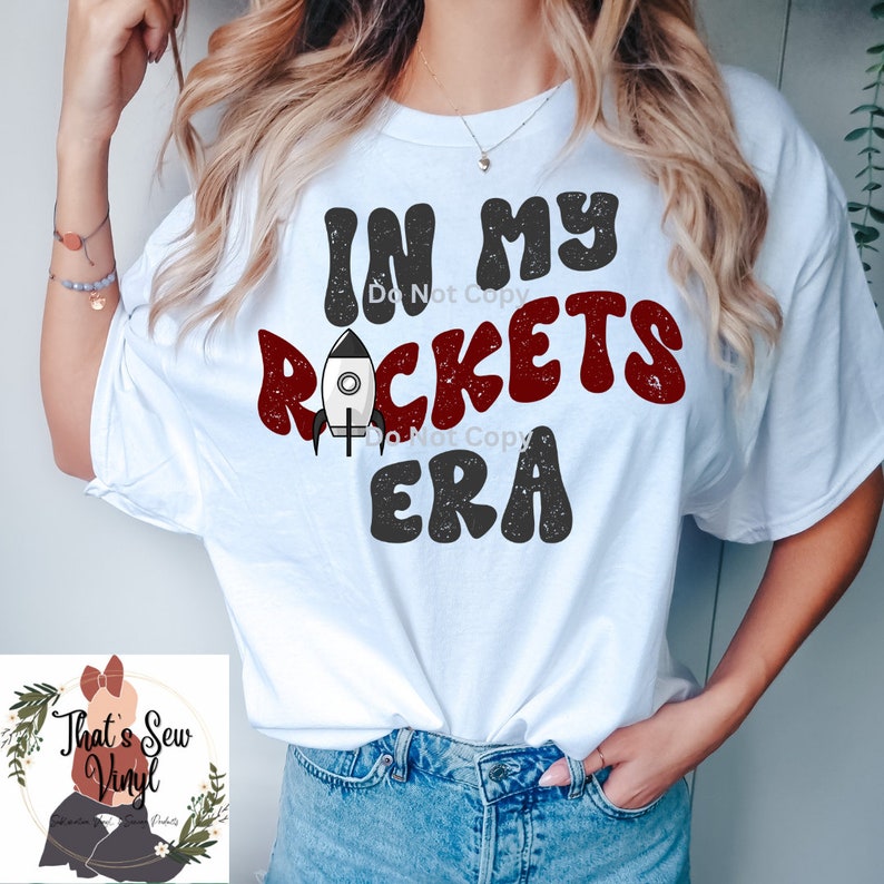 Maroon in My Rockets Era PNG With Mascot - Etsy