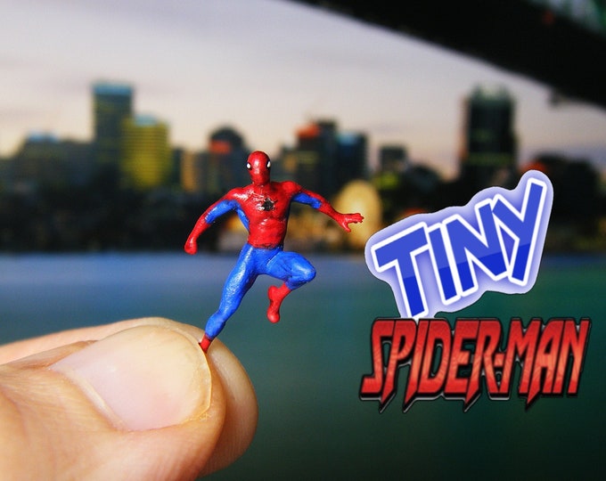 Spider-man Miniature HO Scale Spiderman for Terrariums - Etsy