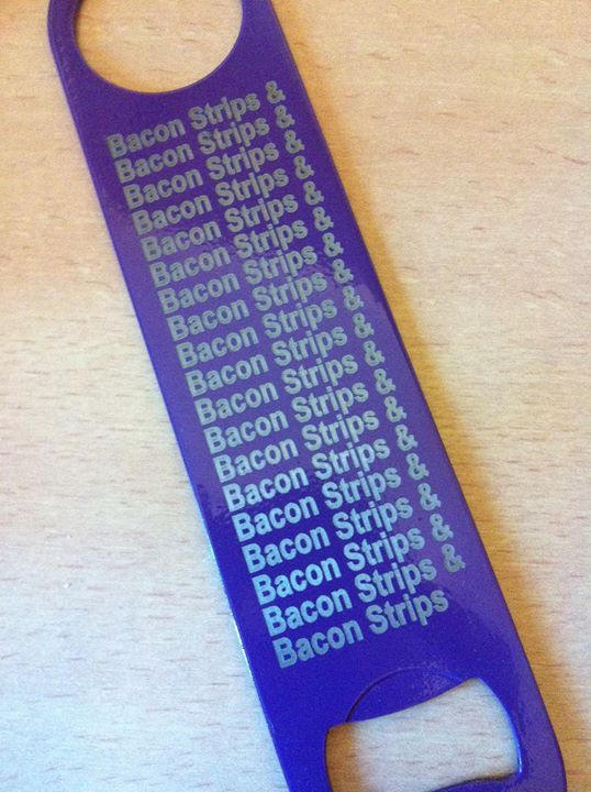 Personalised Purple Bar Blade, Bottle Opener Bar Key Speed Opener ...