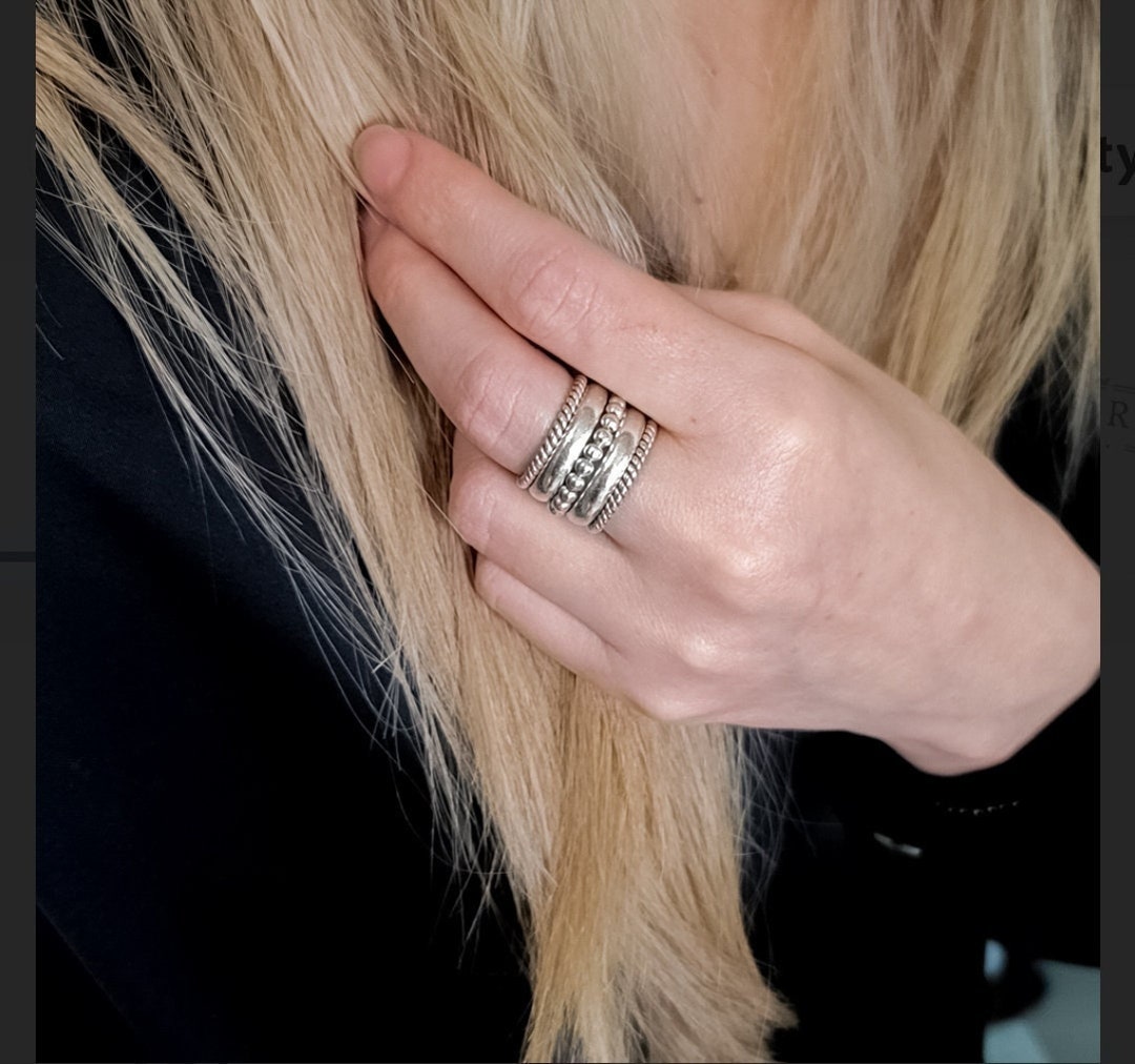 Sterling Silver Stackable Rings - Etsy