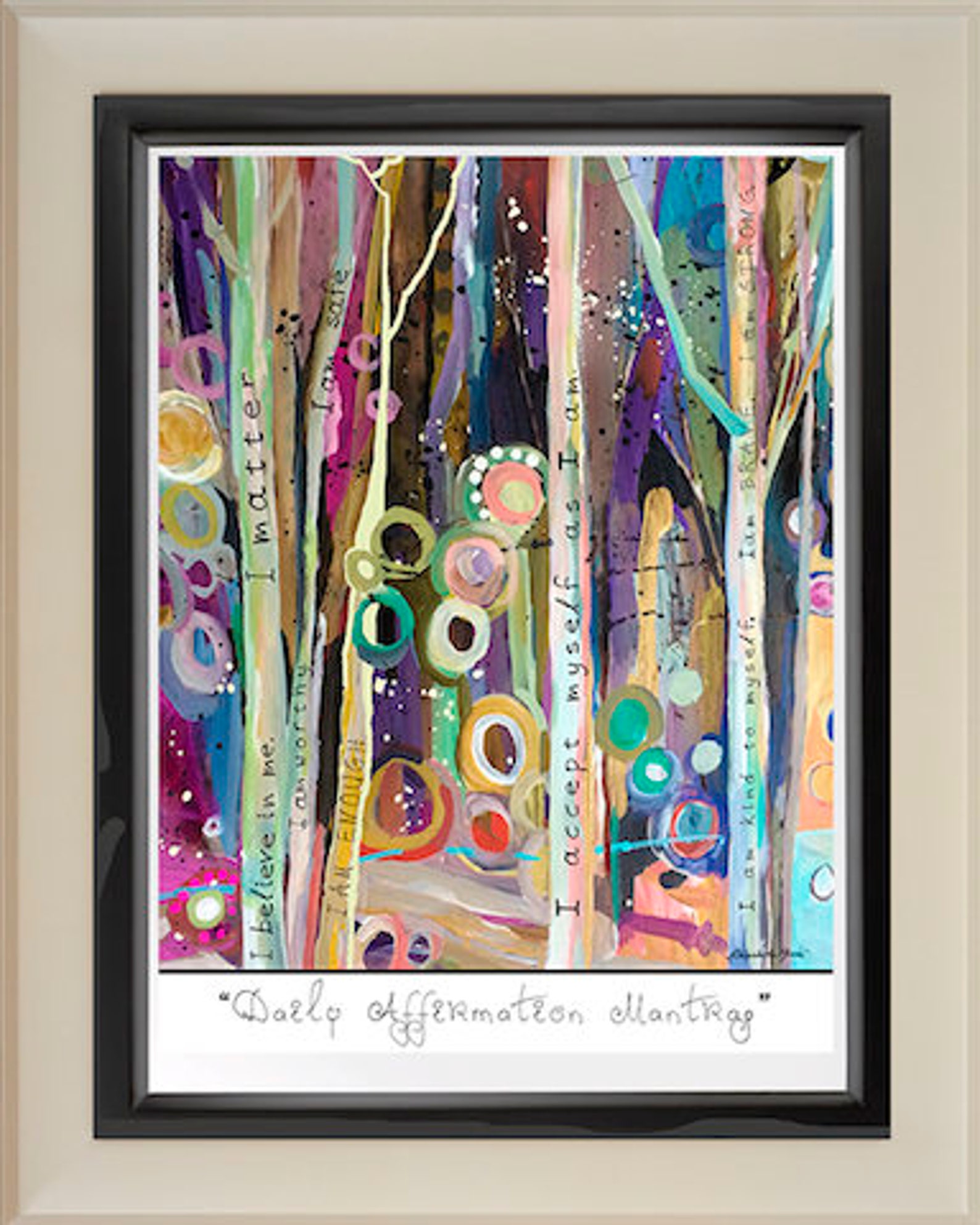 Teenage Room Wall Decor Positive Affirmation Trees Teenage - Etsy