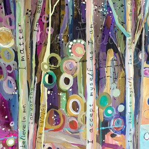 Teenage Room Wall Decor Positive Affirmation Trees Teenage - Etsy