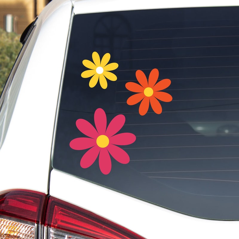 Flower Car Decal - Etsy