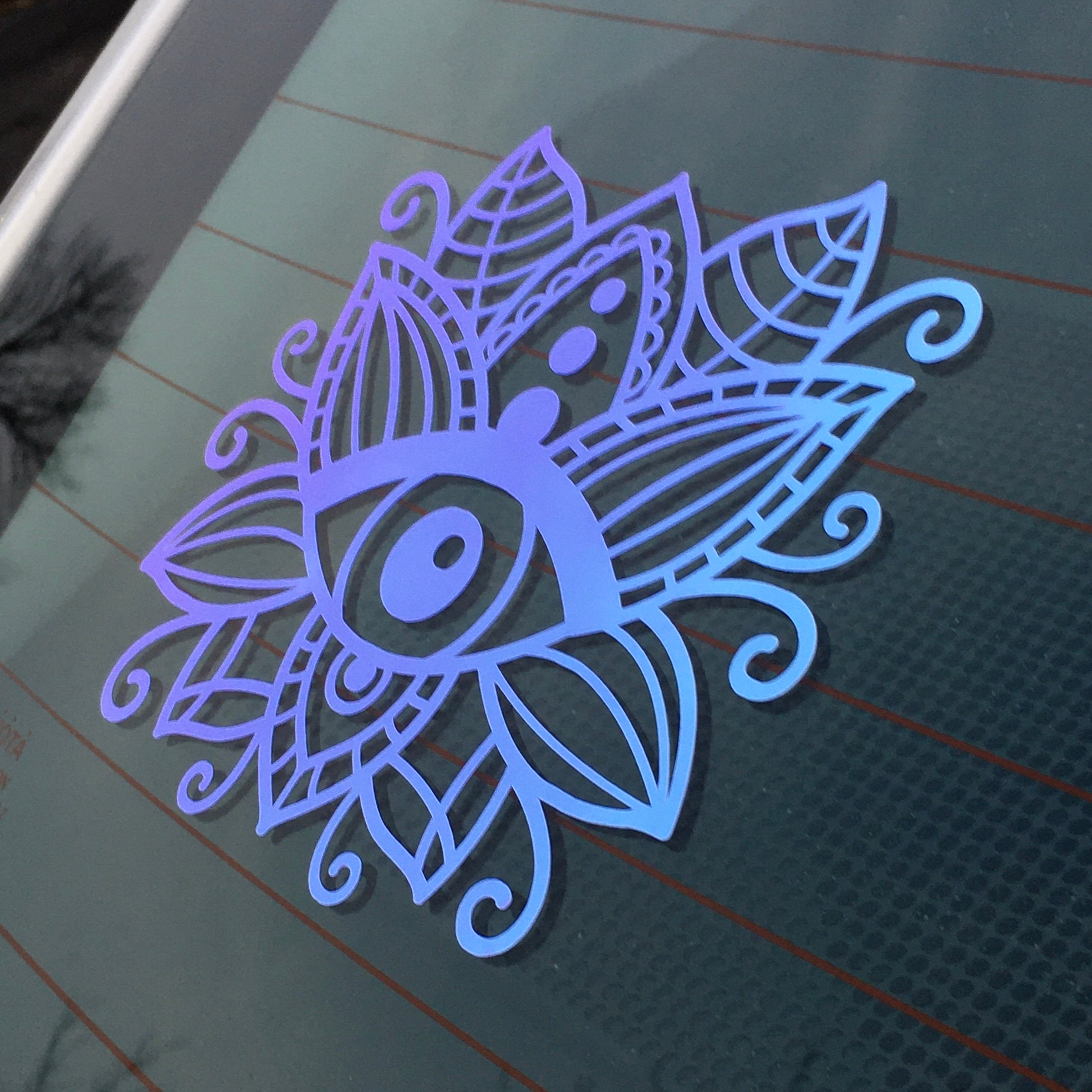 Lotus Flower Third Eye Decal Lotus Flower Decal Lotus | Etsy