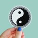 Yin Yang Sticker | Yin Yang Decal | Zen Sticker | Yoga Sticker | Hippie ...