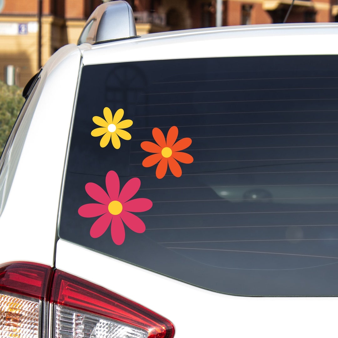 Daisy Vinyl Decal | Daisy Decal | Daisy Car Decal | Hippie Car Decal ...