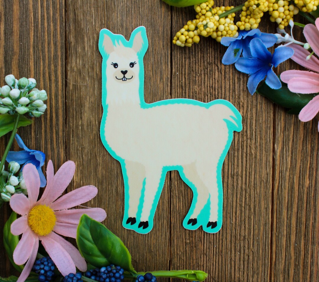 Llama Sticker | Llama Decal | Cute Llama Sticker | Funny Llama Sticker ...