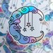 Holographic Moon Sticker Moon and Stars Sticker Crescent | Etsy