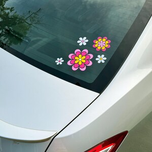 Retro Daisy Decal Set | Daisy Decal | Daisy Car Decal | Cute Car Decal ...