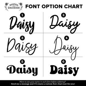 Daisy Name Vinyl Decal | Daisy Decal | Daisy Sticker | Name Decal ...